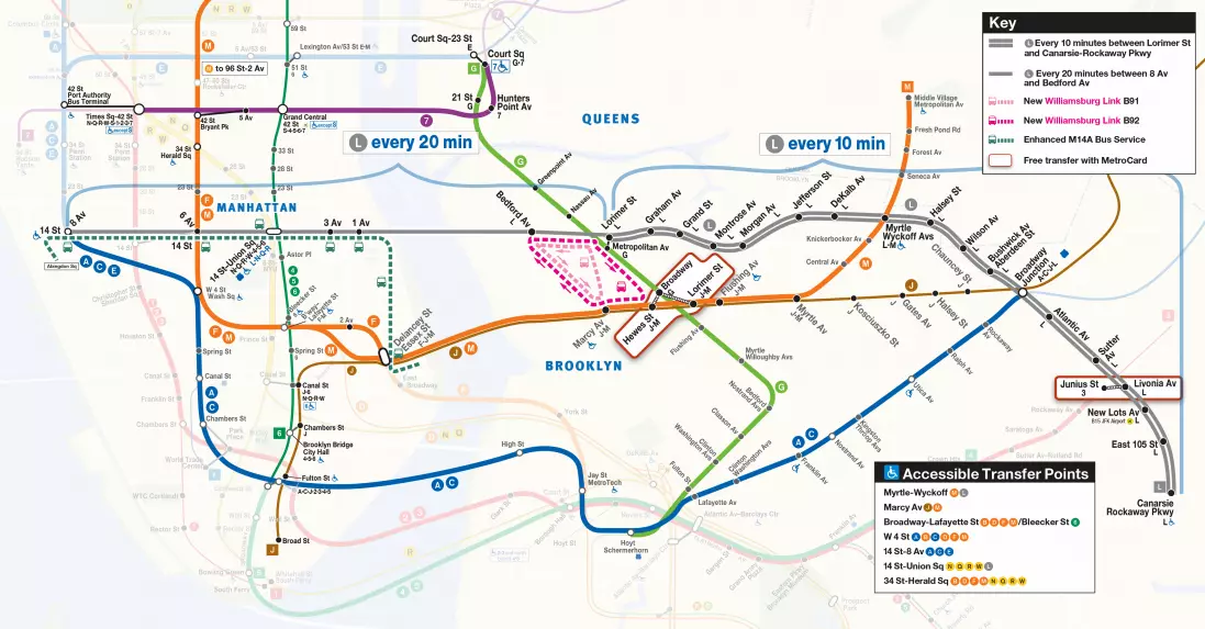 MTA brengt wijzigingen in de L-treindienst en alternatieve vervoersopties in kaart voorafgaand aan gedeeltelijke sluiting 10046_1