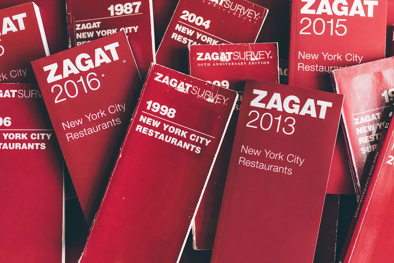 Знакавы даведнік па рэстаранах Zagat New York City вернецца да друку гэтай восенню 10176_1