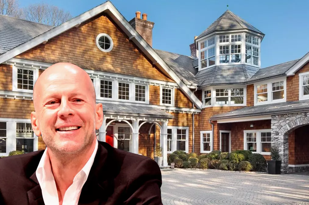 Bruce Willis wycenia swoją 22-akrową leśną posiadłość Westchester za 12,95 mln USD