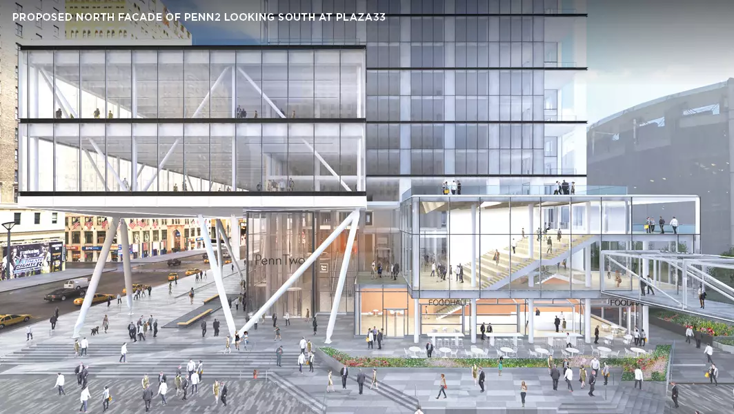 Vornado ngaleupaskeun renderings anyar $ 200M Penn Plaza redevelopment 11783_1