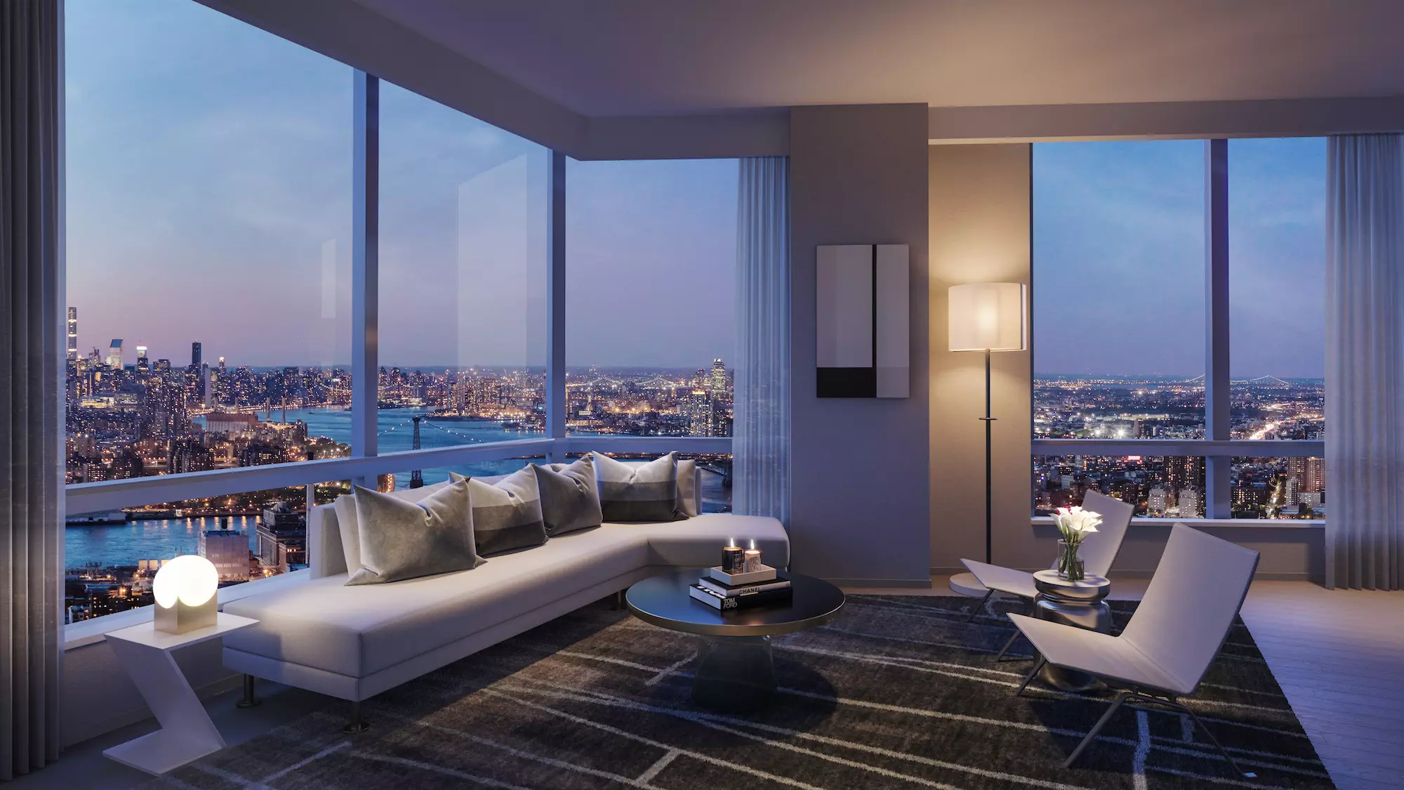 Strešný apartmán Brooklyn Point v hodnote 3,9 milióna dolárov je najvyššie položeným apartmánom v tejto štvrti 11829_1