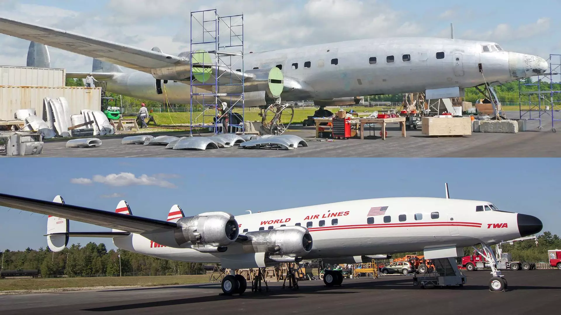 Вижте салона на хотел TWA, превърнат в самолет за коктейли, направете 300-милното пътуване до JFK с камион за теглене 11967_2