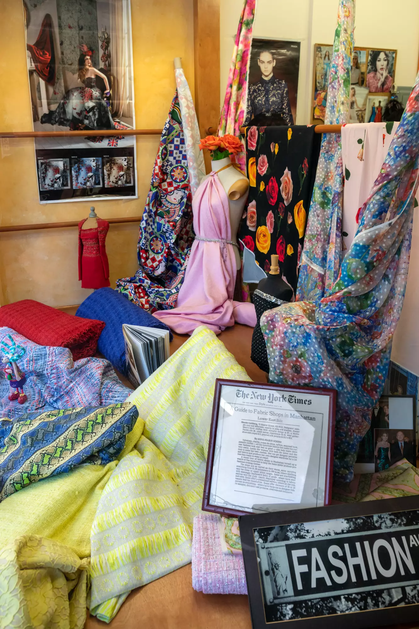 Mendel Goldberg Fabrics, tenda de tecidos Lower East Side, tenda de tecidos de Nova York