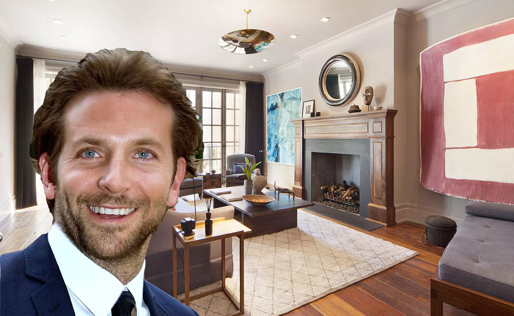 Bradley Cooper 13,5 mîlyon dolar davêje ser xaniyek Gundê Greenwich ya bi baxçê baxçê. 12053_1