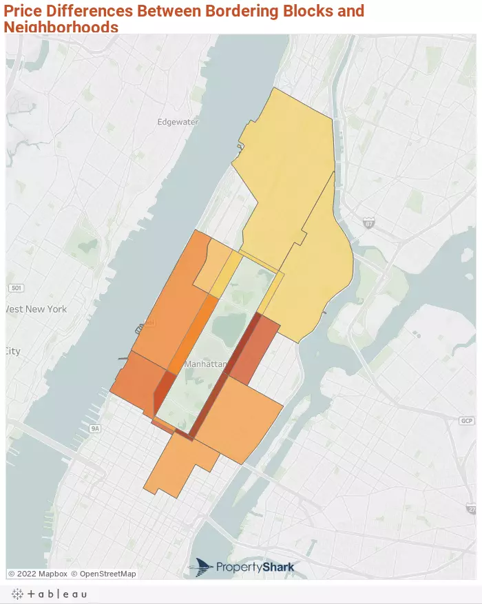 Aron magpuyo atbang sa Central Park, magbayad ka ug 25% nga labaw sa matag kasikbit nga kasilinganan 12183_2