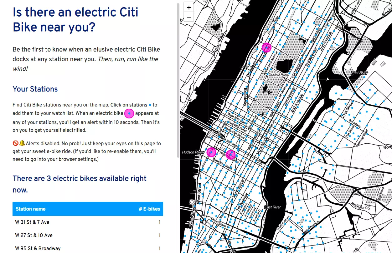 Temukan salah satu Sepeda Citi listrik yang sulit dipahami dengan peta interaktif ini 12243_1
