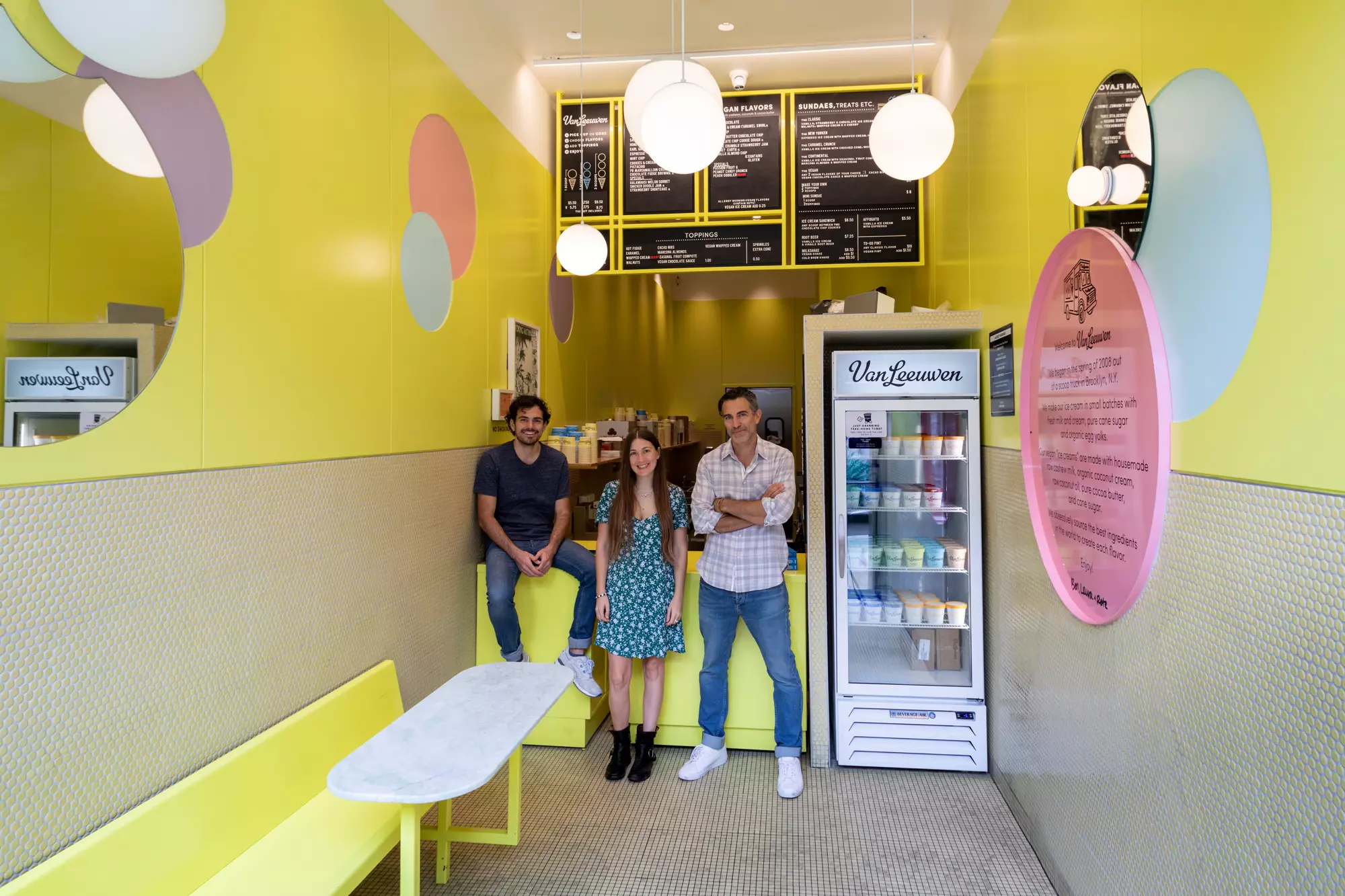 Dove lavoro: il trio dietro il gelato Van Leeuwen mostra il loro negozio UWS dipinto a pastello 12261_1