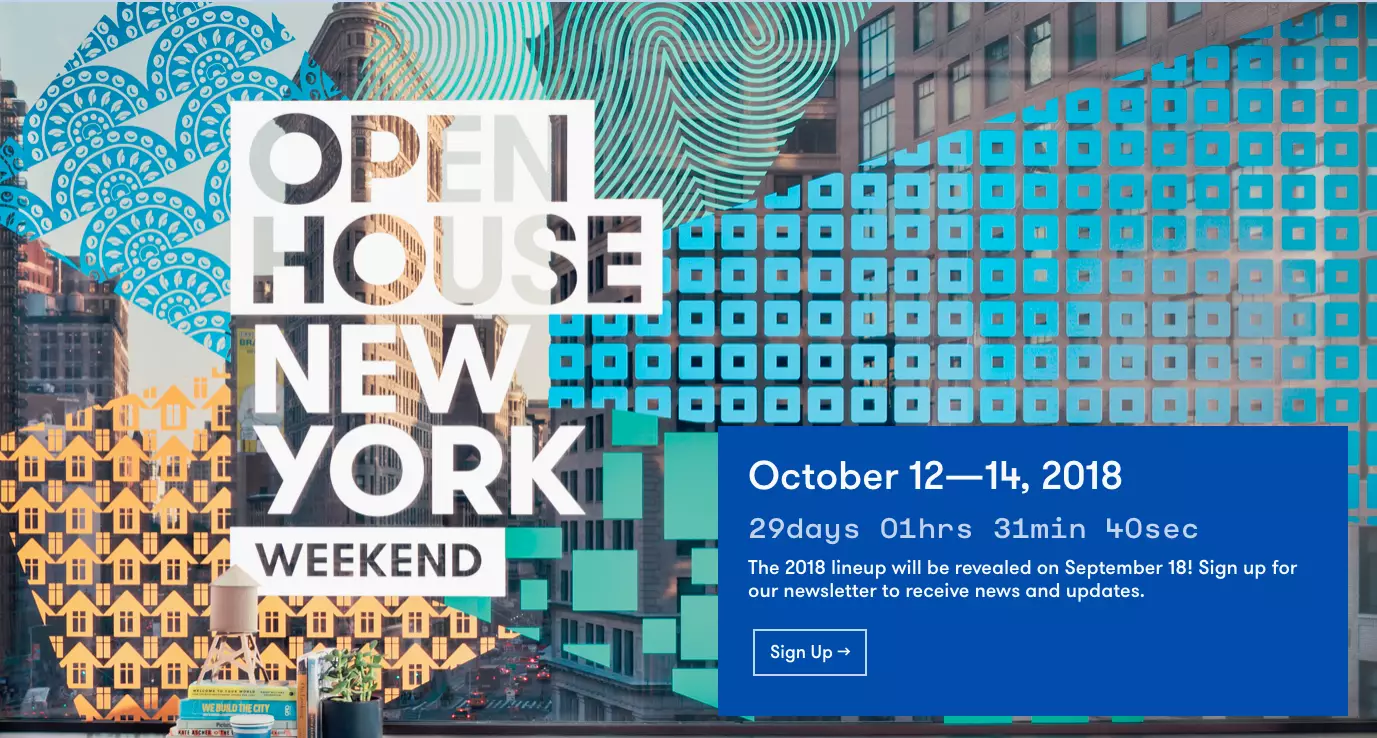 Open House Νέα Υόρκη 2018, OHNY 2018