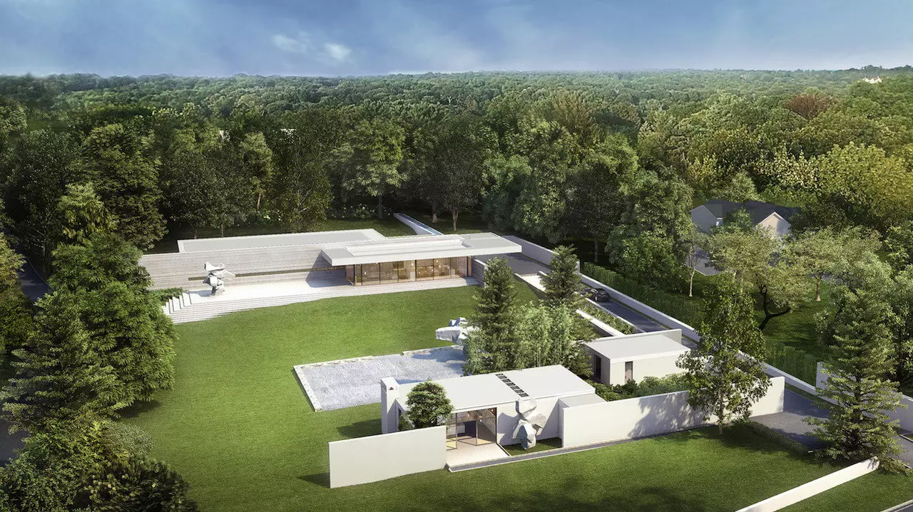 Легендарный дом Филипа Джонсона в Новом Ханаане, штат Коннектикут, требует 7,7 млн долларов, включая планы на современный особняк. 12339_1