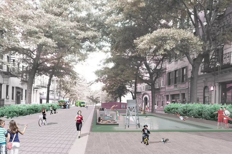 Gi-reimagine ni Perkins Eastman ang street grid sa Manhattan nga adunay mas daghang pedestrian-friendly space 12415_1