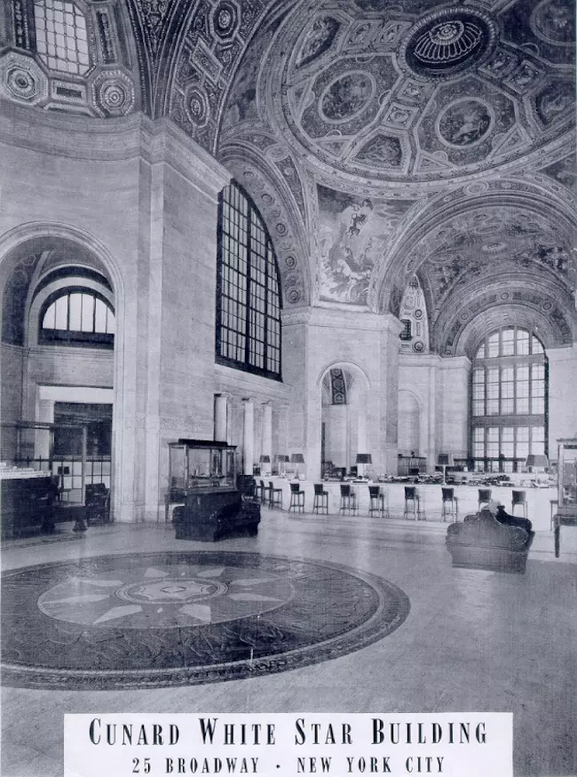 edifício cunard, sala de emissão de bilhetes cunard, história do edifício cunard