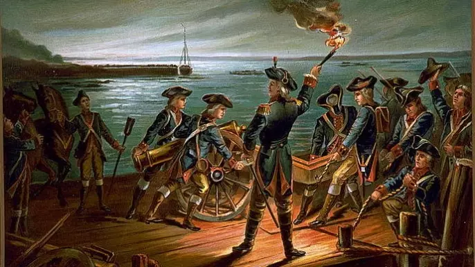 George Washington, East River, yfir East River, Battle of Brooklyn