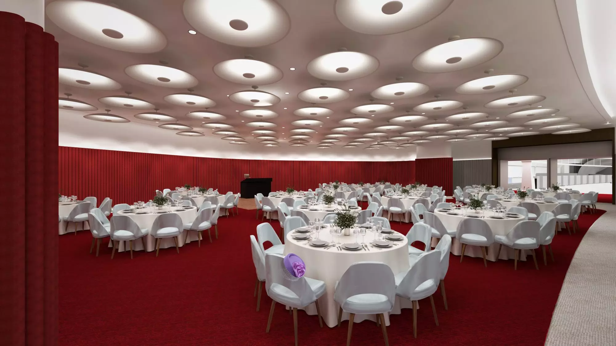 Buchen Sie Ihre Hochzeit im TWA Hotel: Renderings für Retro-Veranstaltungsräume enthüllt 12692_3