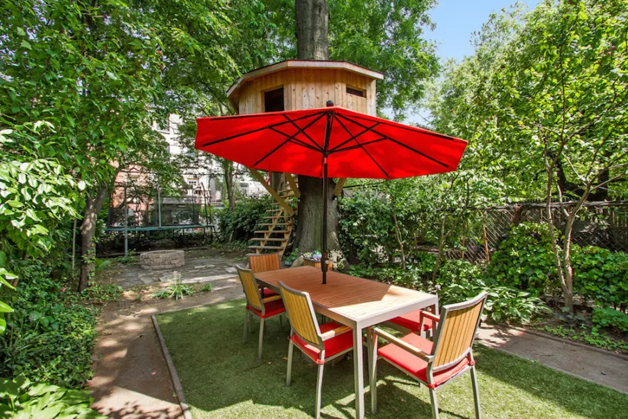 283 Adelphi Street, treehouse, backyard, townhouse