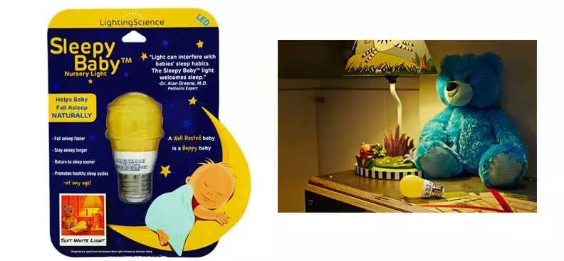 ospalá dětská žárovka z vědy o osvětlení