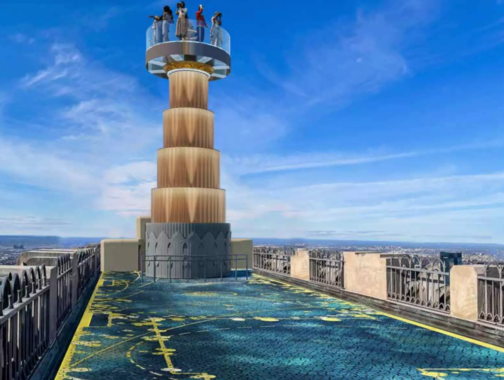 La nueva plataforma de observación 'skylift' de 30 Rock y el paseo en la azotea aprobados por Landmarks 1290_5