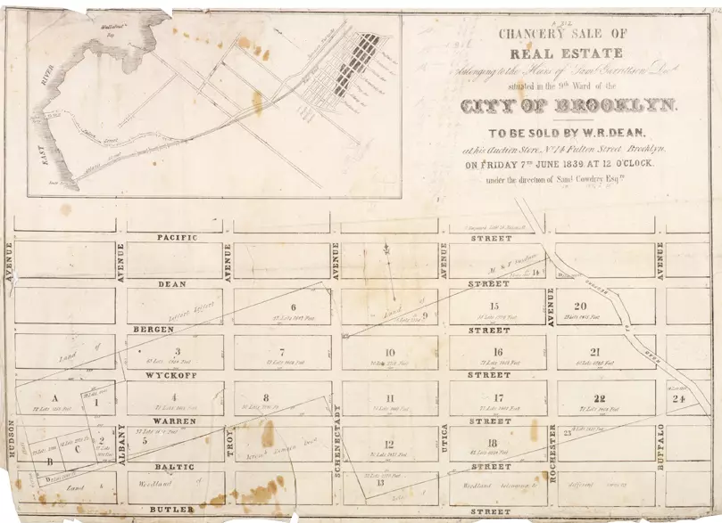 Mappa, 9th Ward di Brooklyn, vendita di immobili