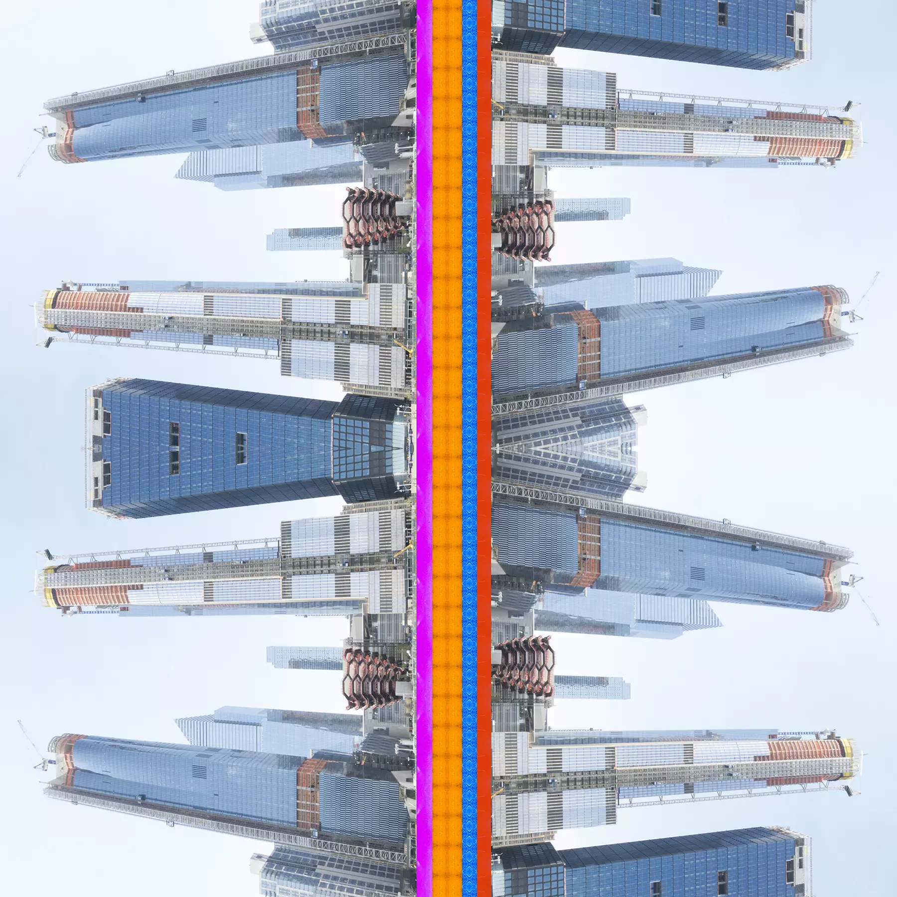 城市鏡頭：藝術家保羅·莫里斯將紐約市的天際線扭曲成五顏六色的萬花筒 12982_1