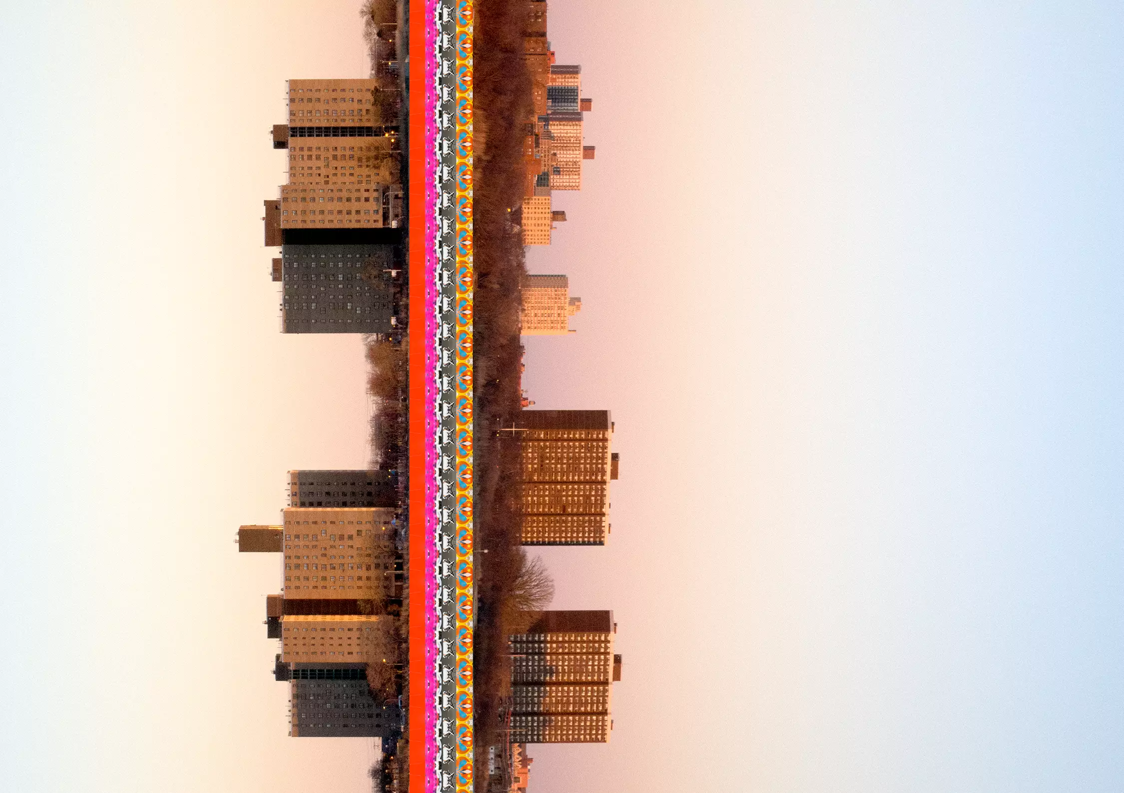 城市鏡頭：藝術家保羅·莫里斯將紐約市的天際線扭曲成五顏六色的萬花筒 12982_7