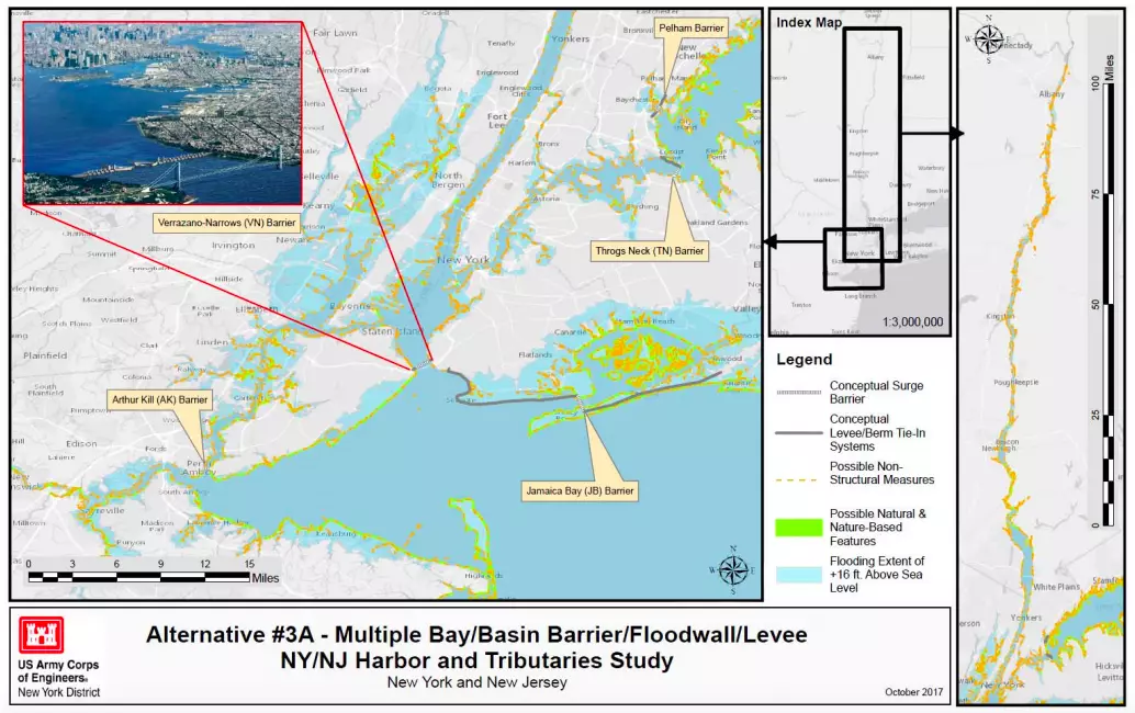 Army Corps predlaže izgradnju uraganskih barijera preko luke NY kako bi se zaustavile poplave 13051_2