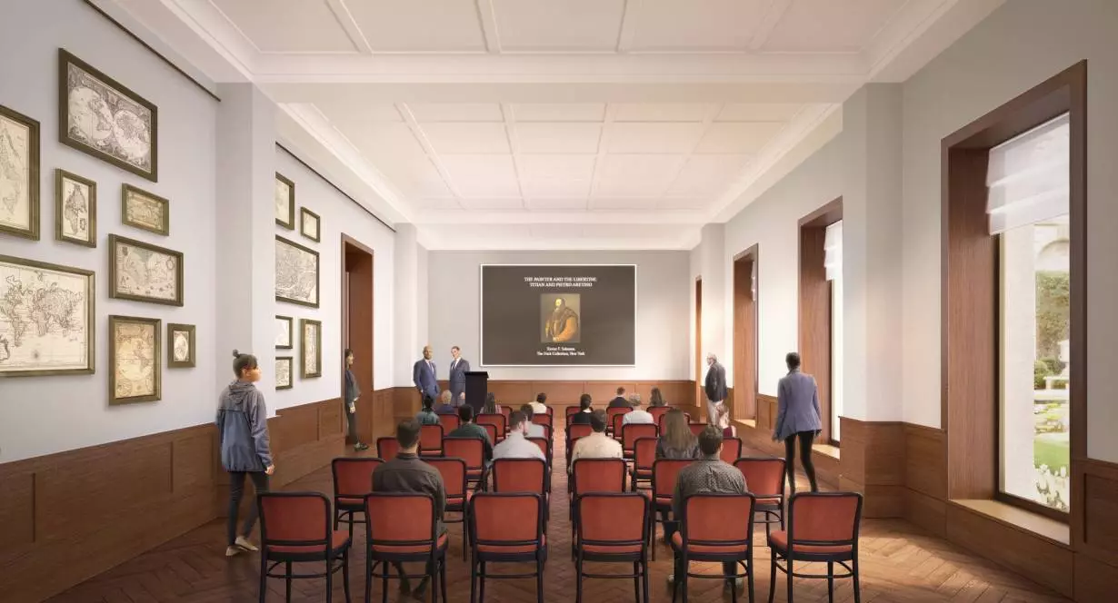 Frick Collection, bővítő rendering