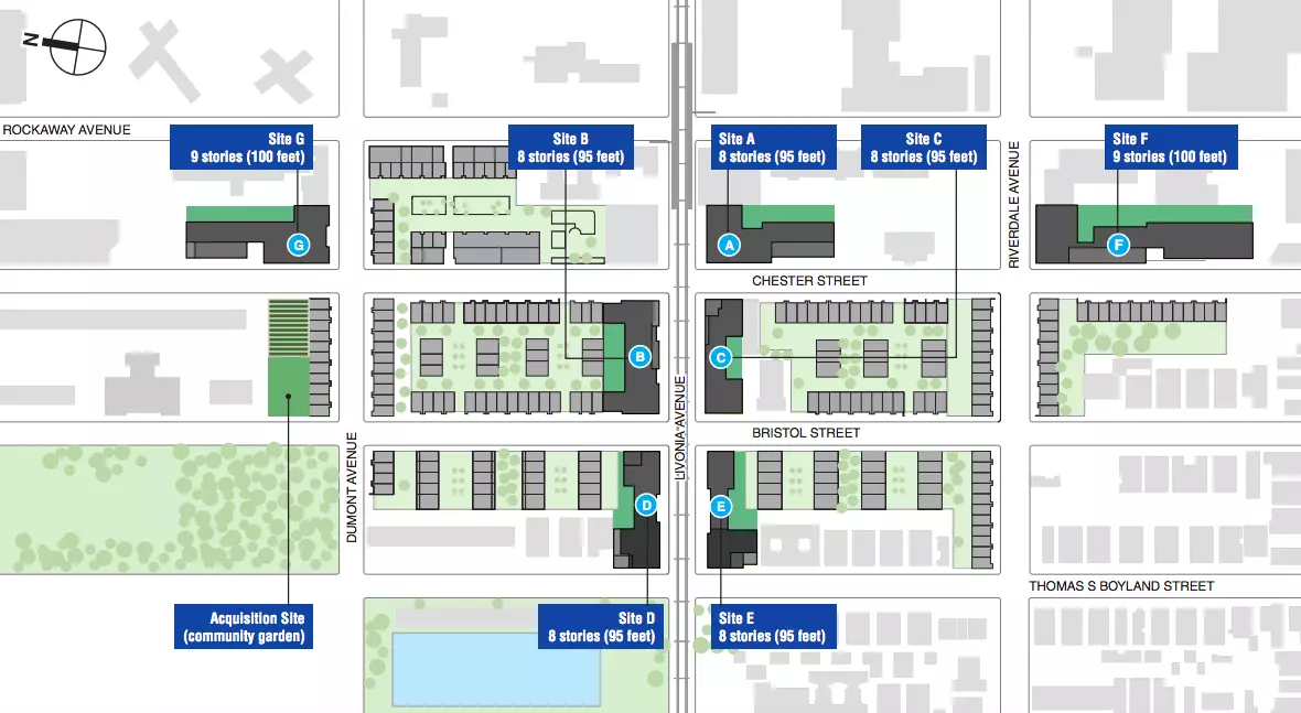 Objavljen plan za 7 zgrada, 800+ jedinica pristupačnog razvoja u Brownsvilleu 13199_5
