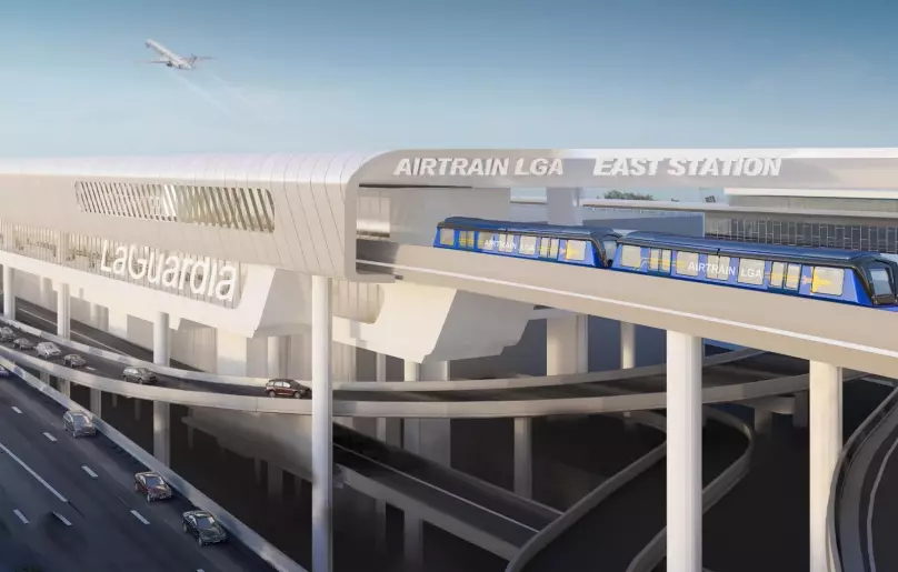 Cuomo'nun LaGuardia'ya AirTrain'i için yeni sunumlar ve 2022 son tarihi 13220_1