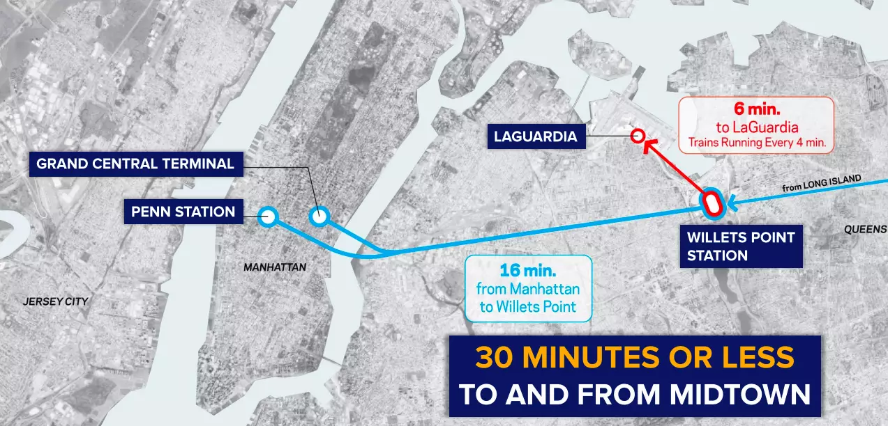 Yangi renderlar va Cuomo-ning LaGuardia-ga AirTrain-ning 2022-yilgacha bo'lgan muddati 13220_2