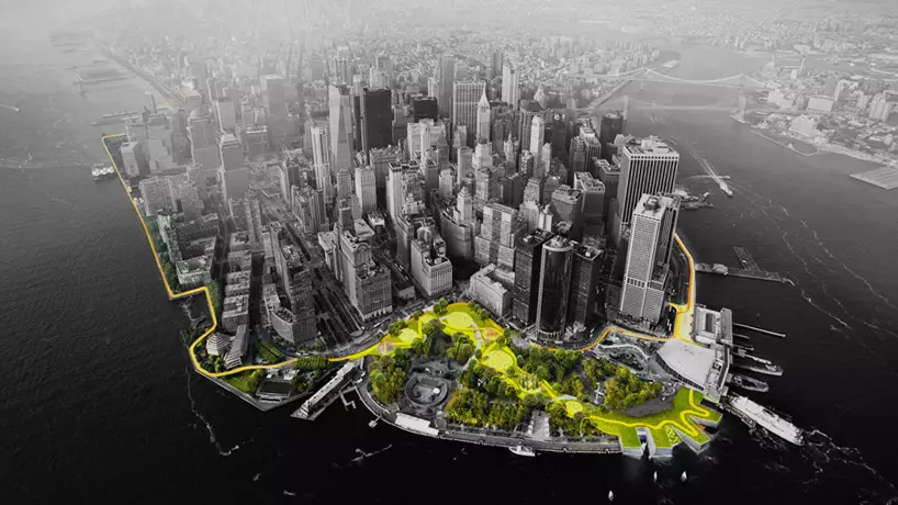 NYC adalah tumpuan visi 'Humanhattan 2050' Bjarke Ingels untuk melindungi bandar daripada ribut masa depan 13314_2