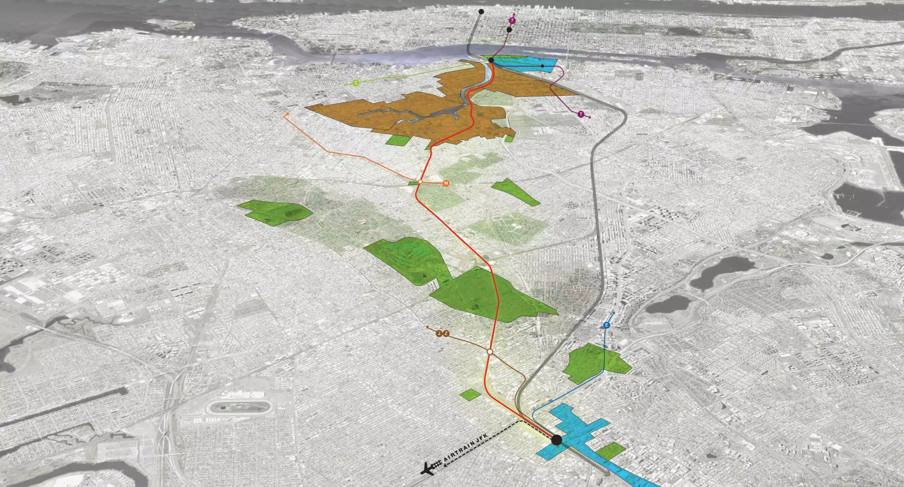 Studiu: O fostă linie de marfă pe ramura Lower Montauk ar putea ajuta un deșert de transport din Queens 13451_1