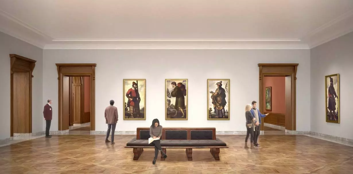 Frick Collection, bővítő rendering