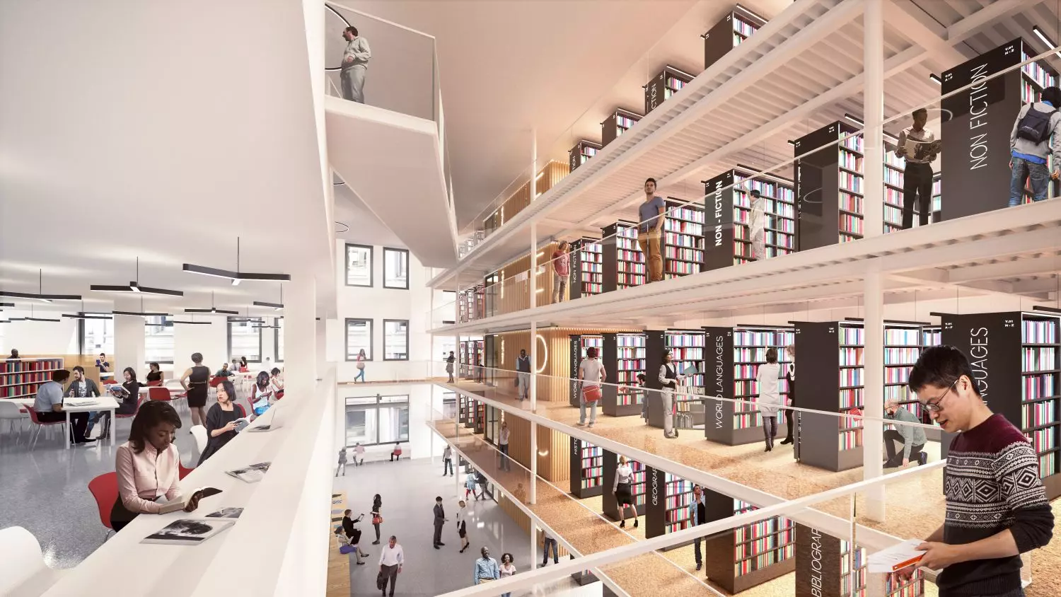 јавна библиотека во Њујорк, библиотека во средината на Менхетен