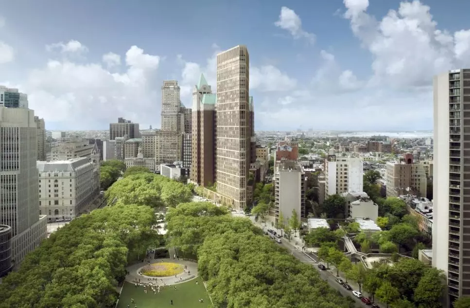 Flatiron Building-Looking Condo Tower to Rise at Brooklyn Heights Library Site 1373_1