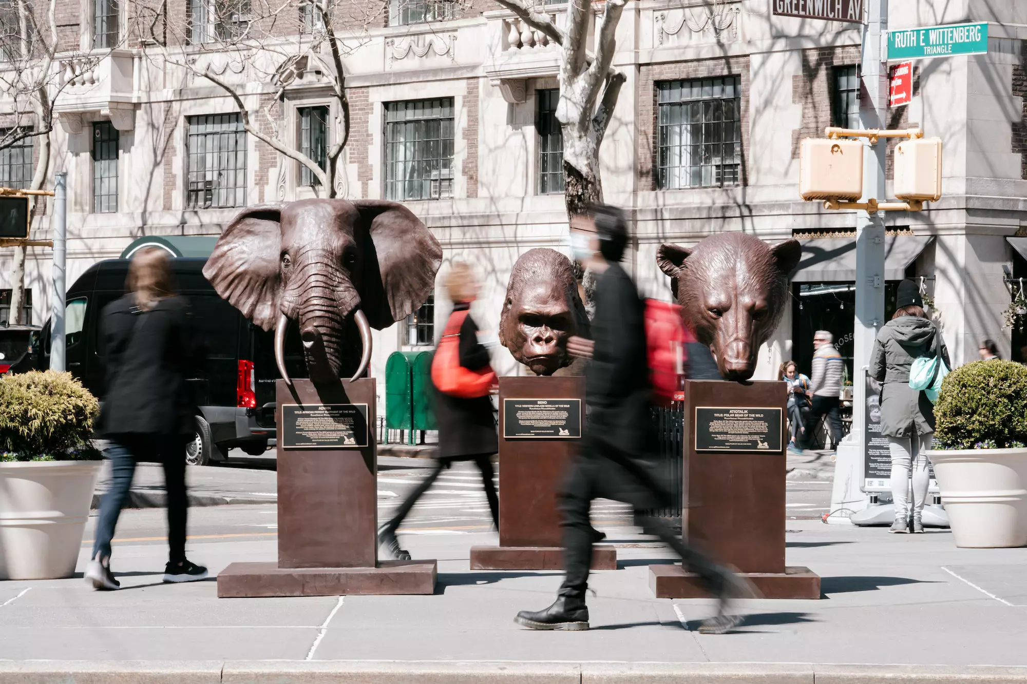 9 sculpturi ale celor mai periclitate animale din lume, dezvăluite în Greenwich Village 1382_1