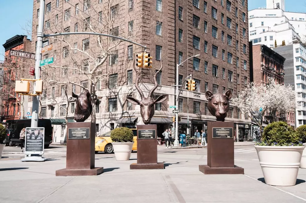 9 sculpturi ale celor mai periclitate animale din lume, dezvăluite în Greenwich Village 1382_2