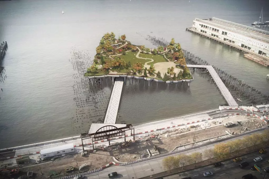 הבנייה מתחילה מחדש בפארק הימי של Pier 55 עם שבילים חדשים במקום 14067_1