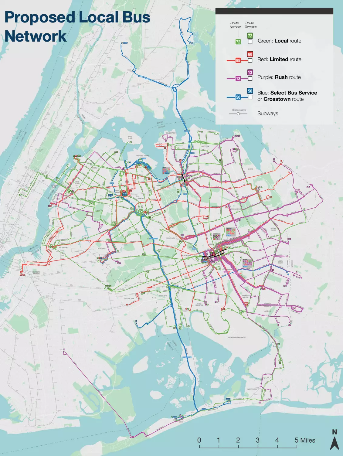 MTA publikon dizajnin e rishikuar për rrjetin e ri të autobusëve në Queens 1412_2
