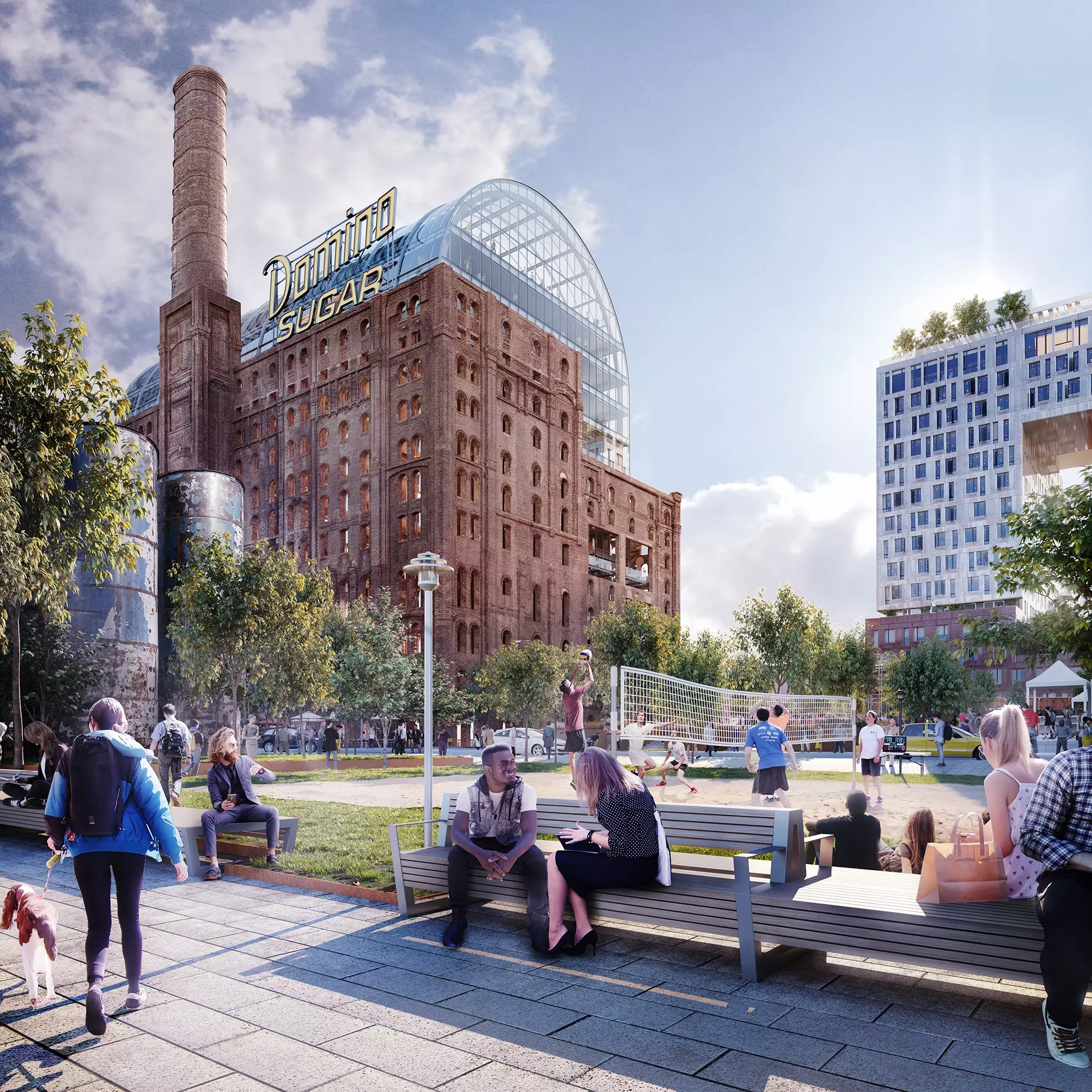 REVEALED: Nei Rendering vum Domino Sugar Factory Waasserfront Park an Esplanade 14198_4