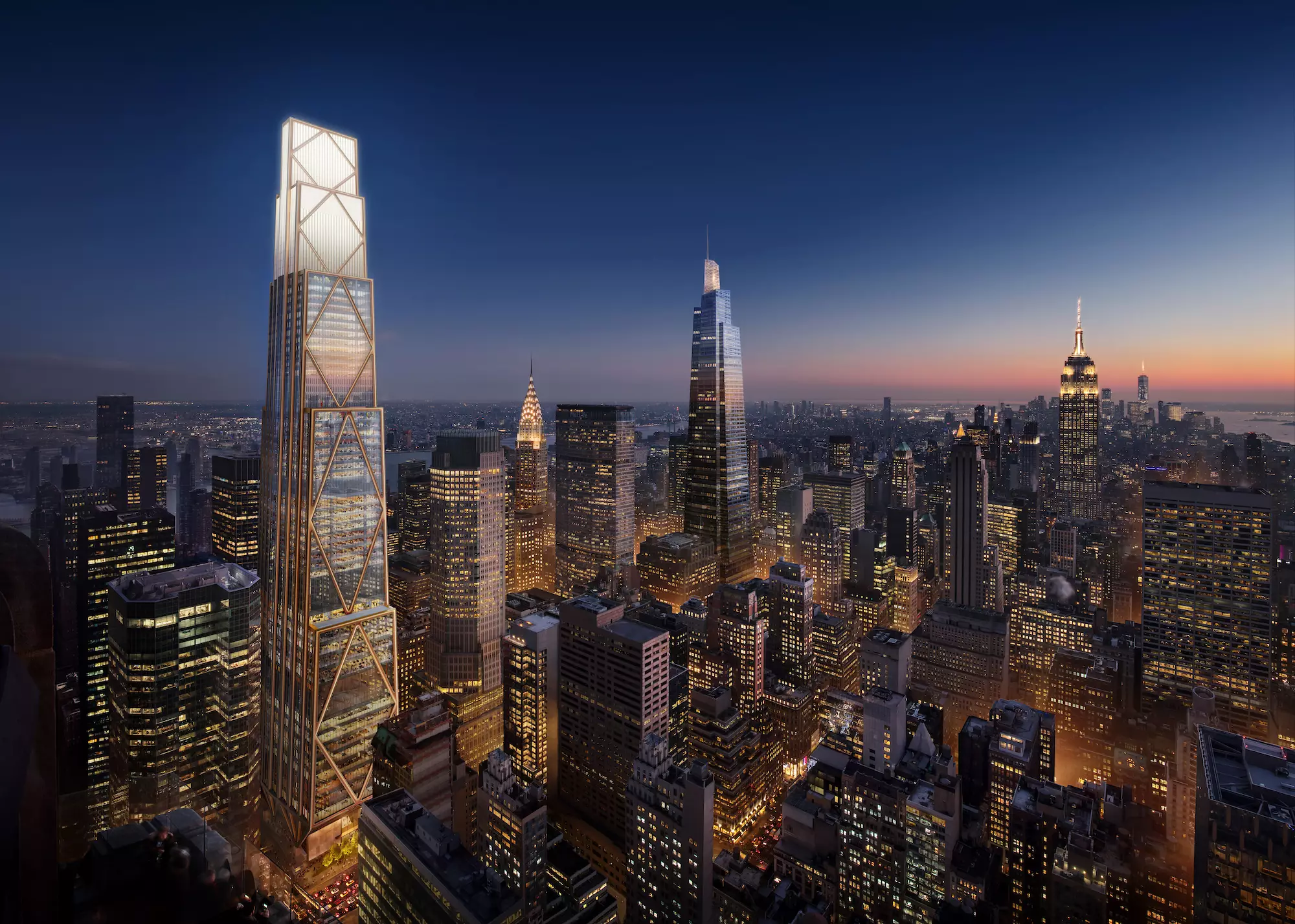 JPMorgan को 60-तले मिडटाउन ईस्ट टावर NYC को सबै भन्दा ठूलो सबै इलेक्ट्रिक गगनचुम्बी भवन हुनेछ 142_5