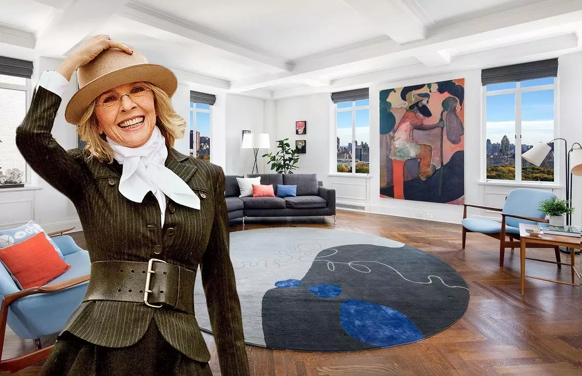Ang co-op sa San Remo nga mao ang una nga listahan sa apartment ni Diane Keaton sa NYC nga $17.5M 14301_1