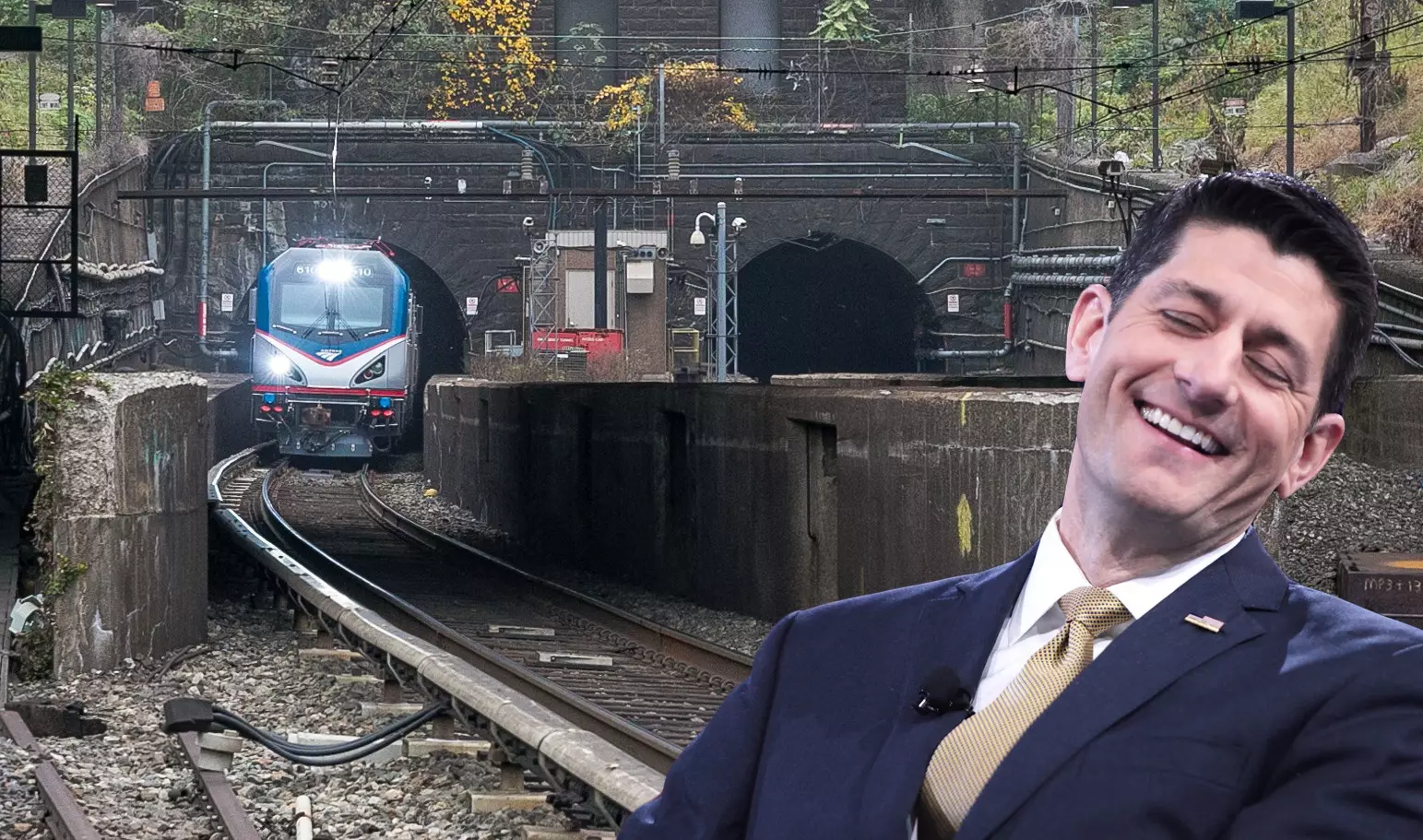 Paul Ryan o lemosa NY le NJ hore Trump e ke ke ea tšehetsa morero oa Gateway Tunnel 14478_1