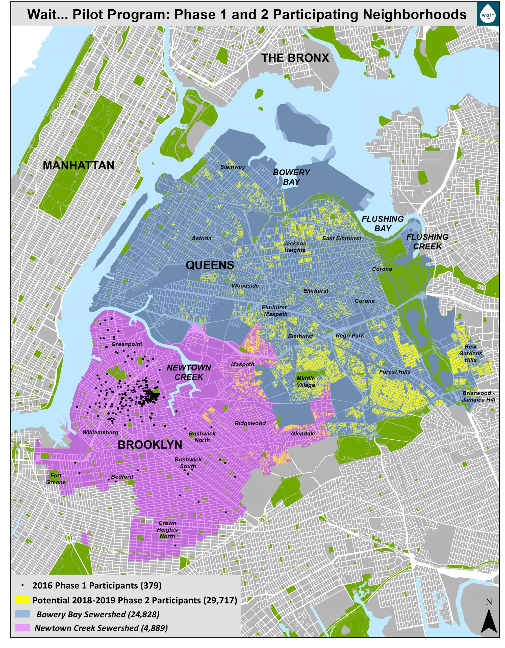 Kota naroskeun warga Brooklyn sareng Queens pikeun 'ngantosan' pikeun nyiram jamban dina dinten hujan 14527_2