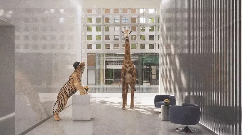 Os animais xigantes do zoo poden vender un condominio de luxo en Nova York? 14570_1