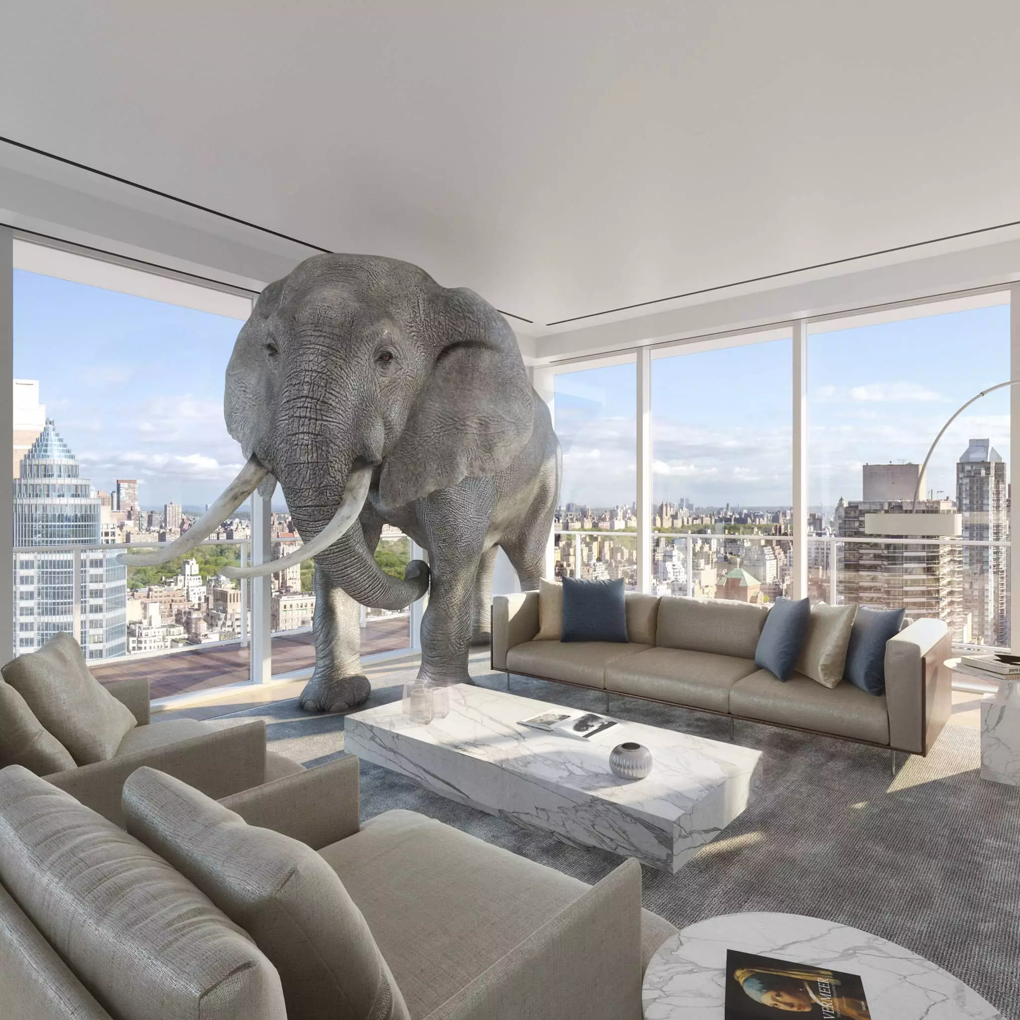 Kan gigantiska djurparksdjur sälja en lyxig lägenhet i NYC? 14570_5