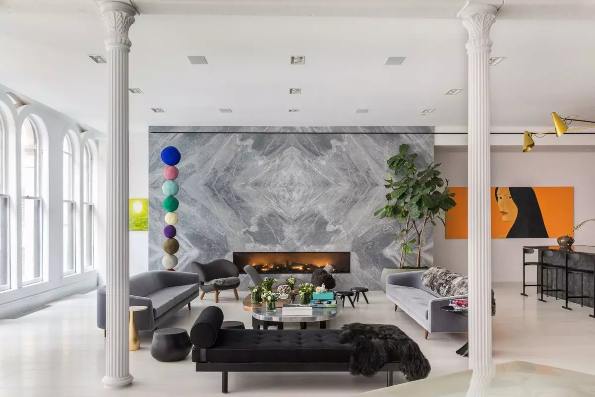 Con un precio de $ 10 millones, este enorme loft de Tribeca tiene un dormitorio revestido de cachemira y una chimenea de 20 pies 14716_1