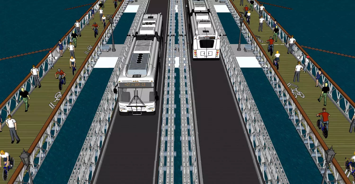 Jembatan L-ternatif, jembatan ponton, L kereta
