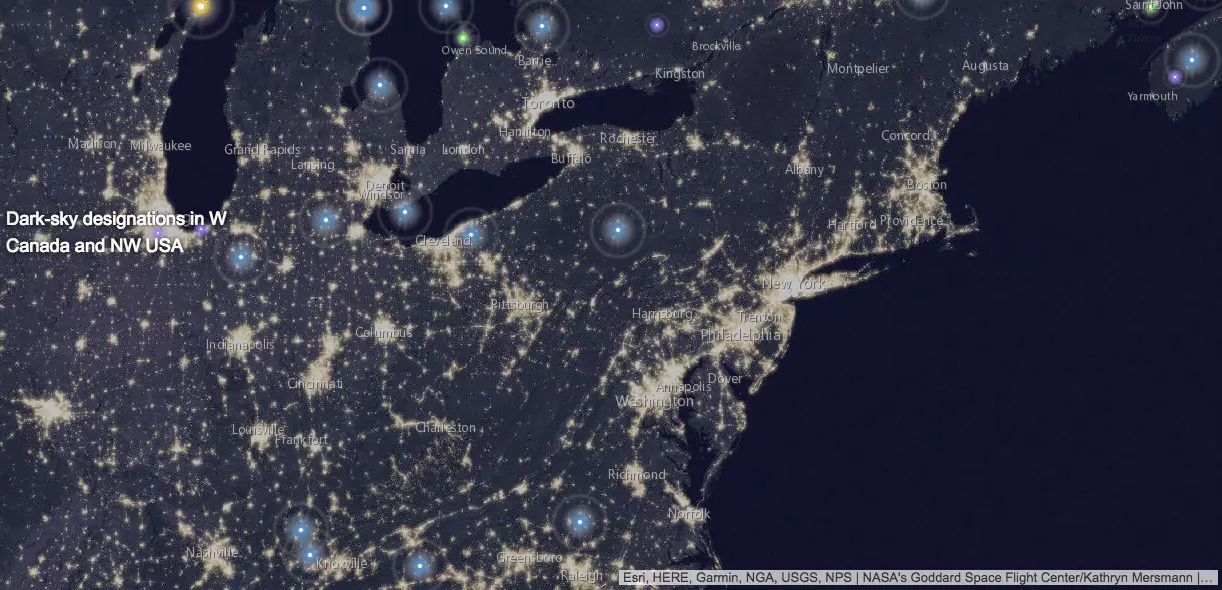 Втомилися від світлового забруднення Нью-Йорка? Використовуйте цю карту, щоб знайти втечі «темного неба». 14842_2