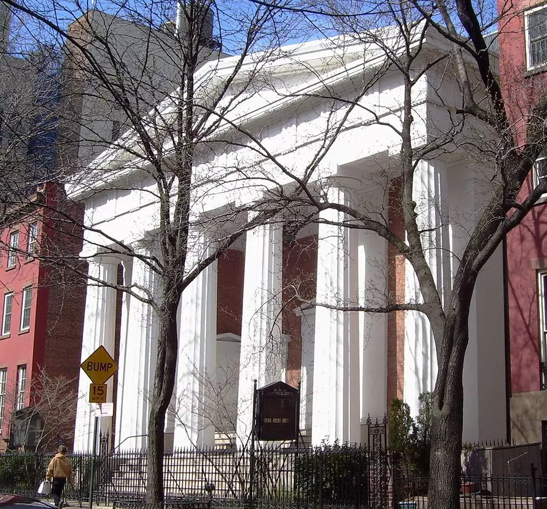 D'Greenwich Village Kierch, déi e Presidentschaftswahl gehäit huet 15267_2