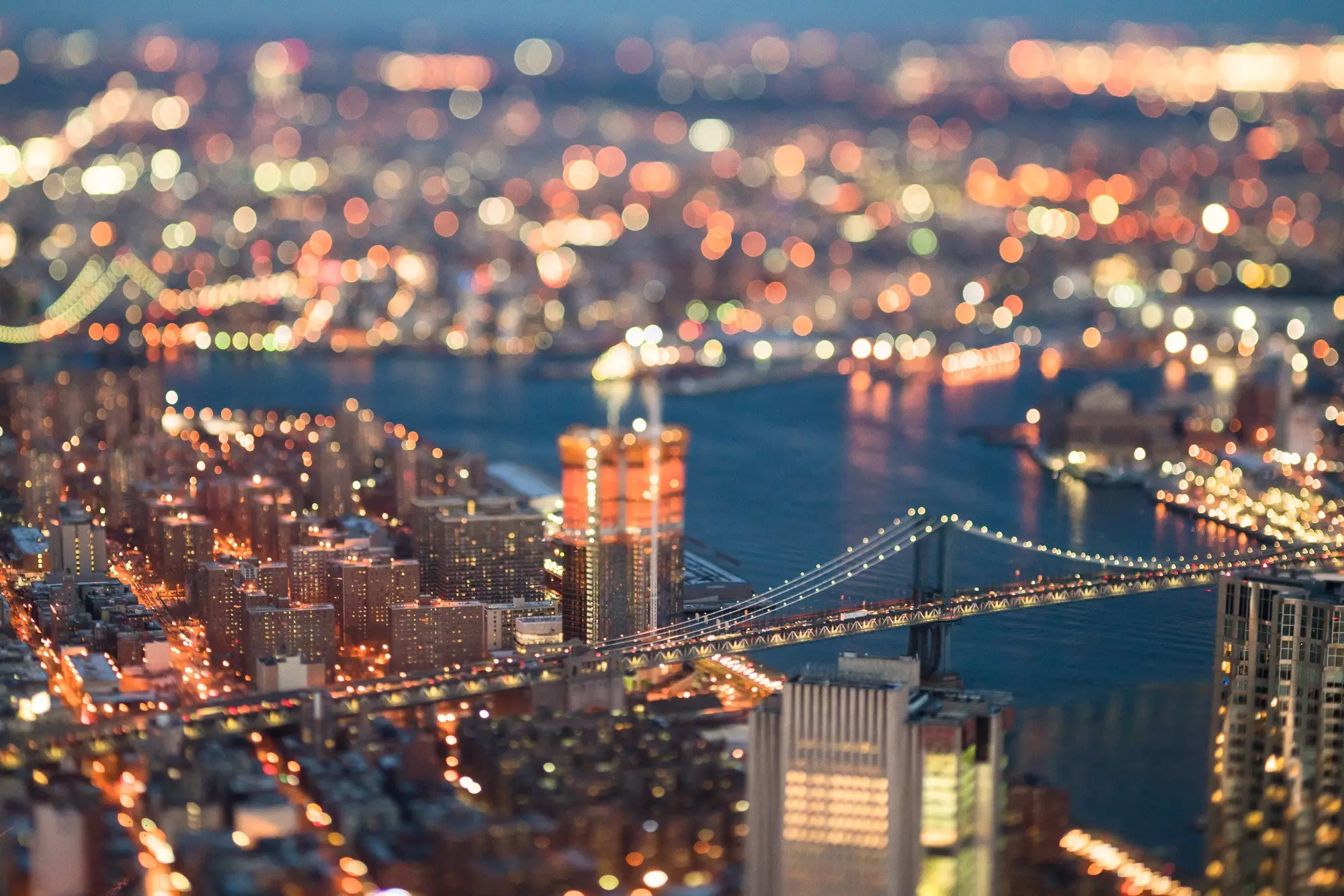 New York Resized, Jasper Leonard, fotografía tilt-shift, fotografía aérea de Nueva York