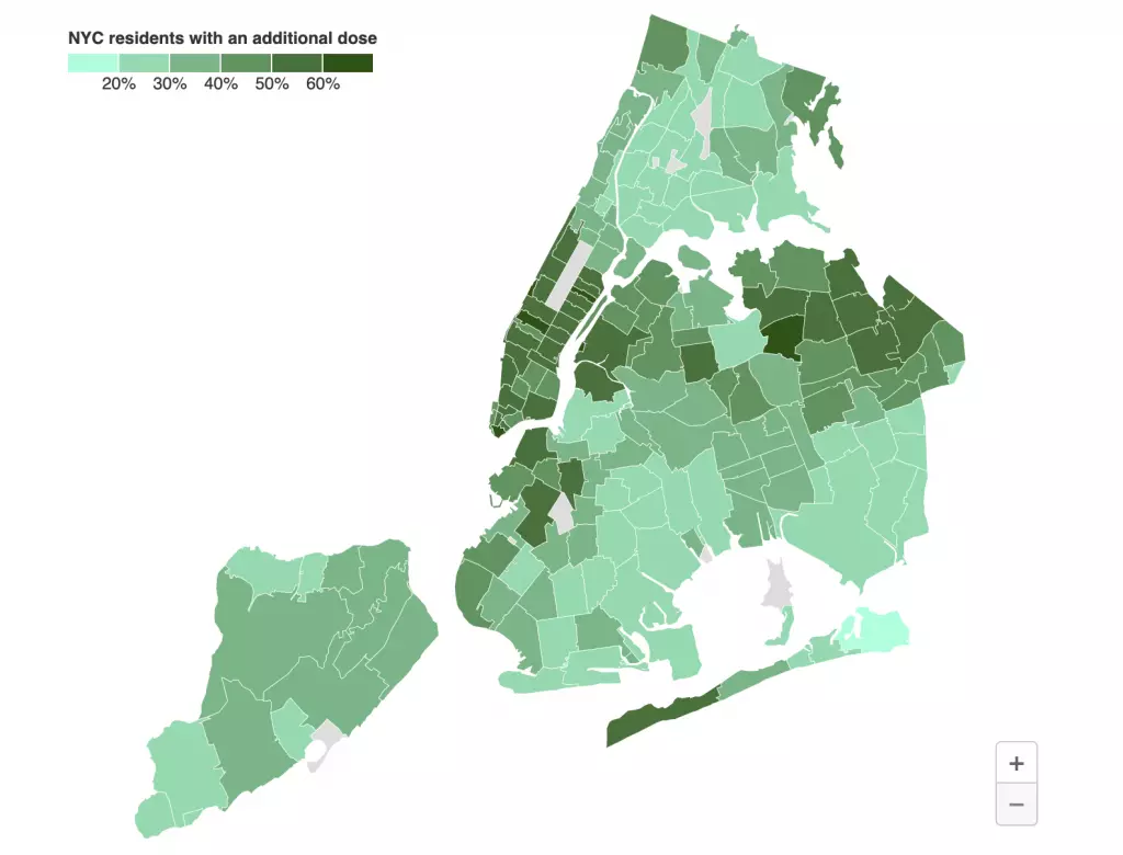 36% des habitants de New York ont reçu une piqûre de rappel Covid